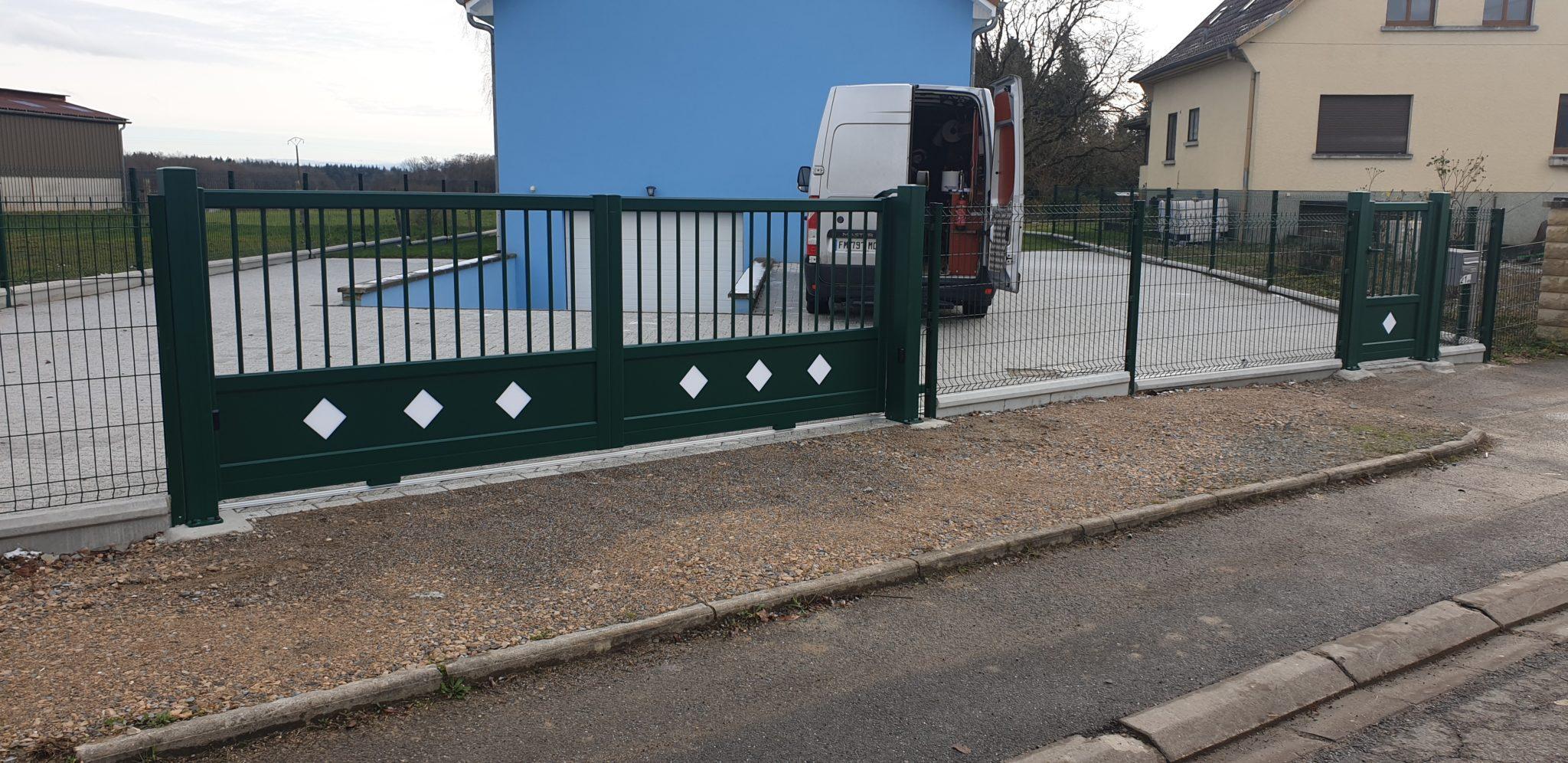 Portail coulissant jupiter chavannes sur l'étang - AFM Bruckert